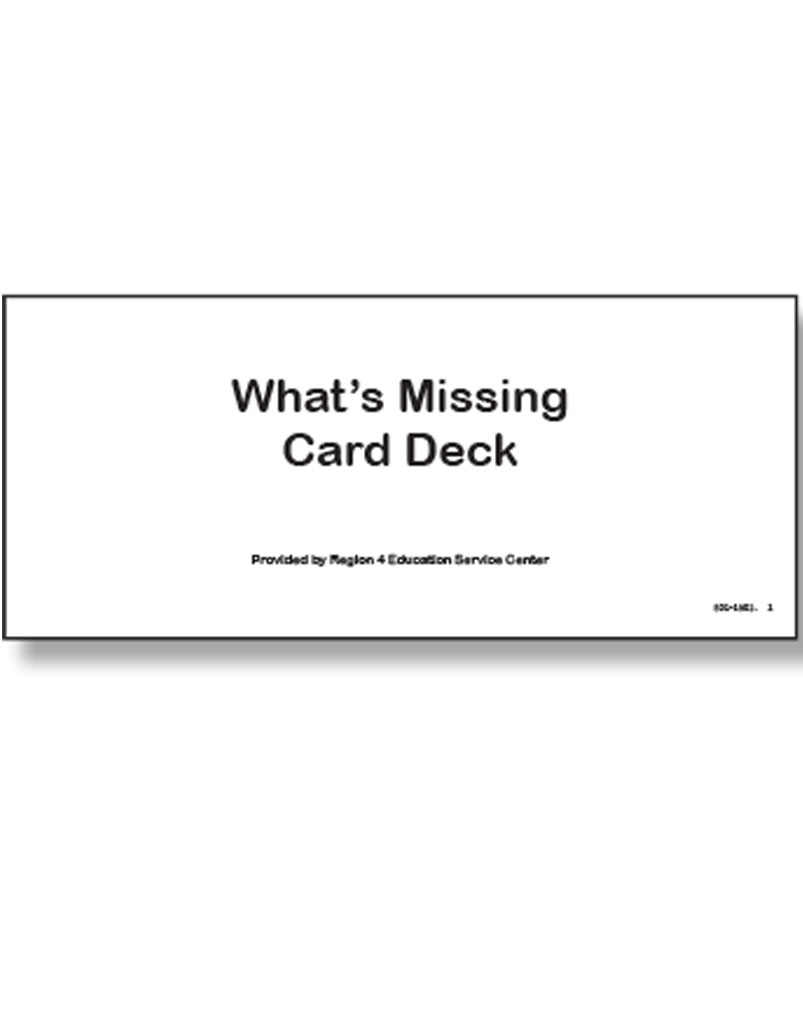 What’s Missing Deck – Region 4 Store